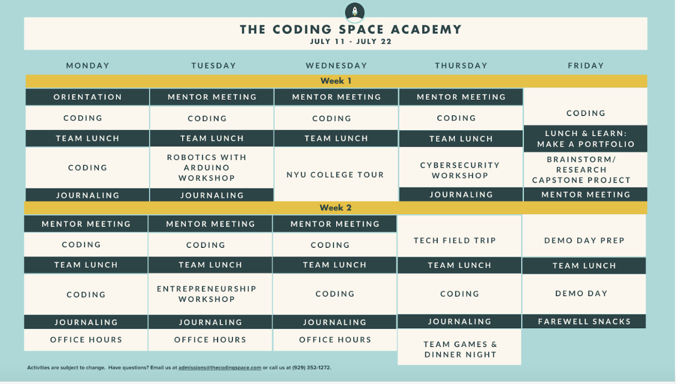 The Coding Space Academy | Programs